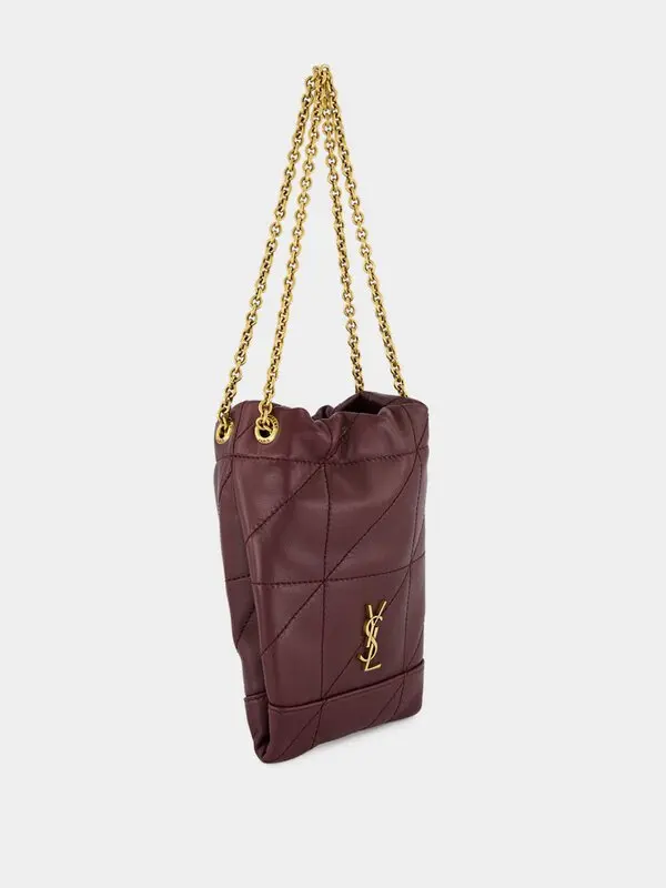 Saint Laurent Small Jamie Pouch - Burgundy