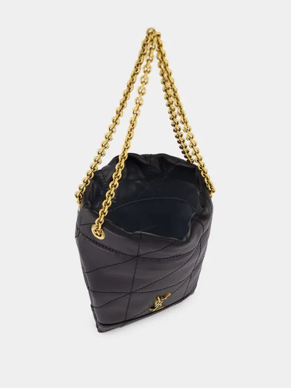 Saint Laurent Small Jamie Pouch In Lambskin - Black