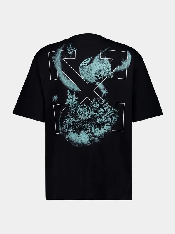 Off-White Moon Skate Graphic T-shirt - Black
