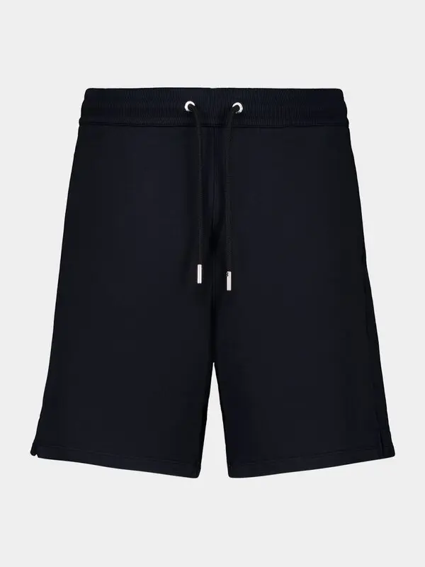AMI Paris De Coeur Cotton Shorts - Black