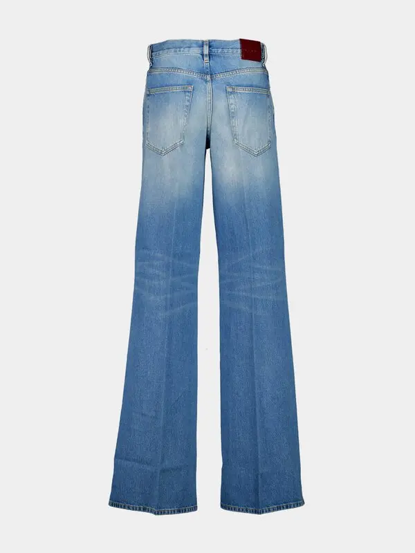 Gucci Light Flared Denim Trousers