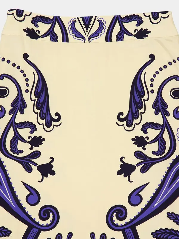 Johanna Ortiz Printed Silk Crêpe De Chine Skirt - Multicolour