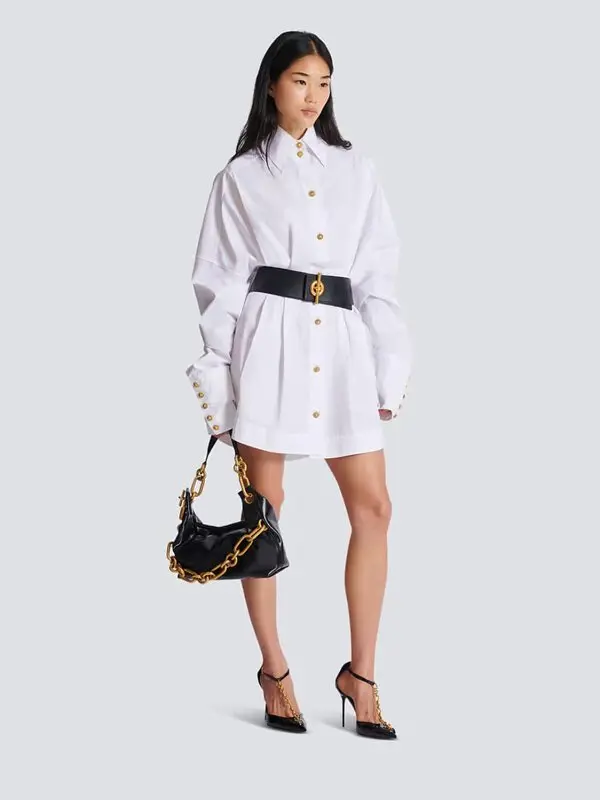 Balmain Poplin Shirt Dress