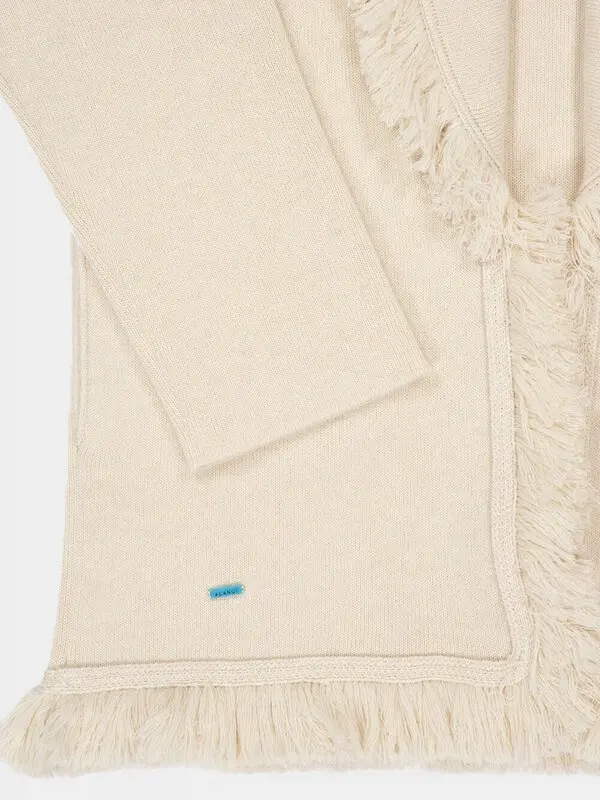 Alanui Cashmere-cotton Fringed Cardigan