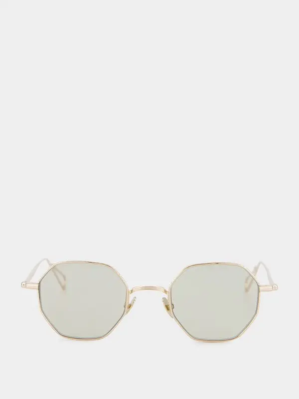 AHLEM Gaillon Octagon Sunglasses - Beige