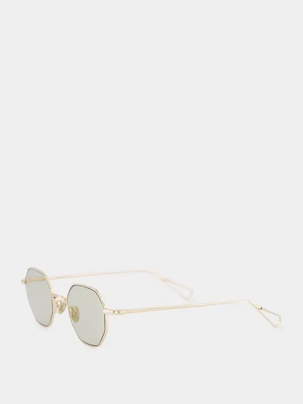 AHLEM Gaillon Octagon Sunglasses - Beige