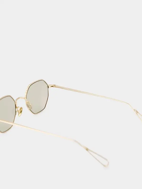 AHLEM Gaillon Octagon Sunglasses - Beige