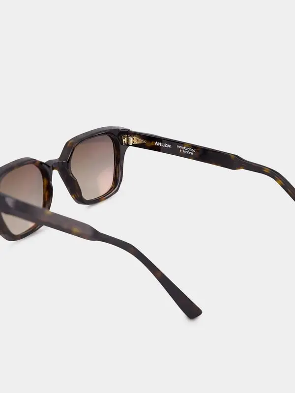 AHLEM Saint-georges Sunglasses In Dark Turtle And Rain Gradient - Brown