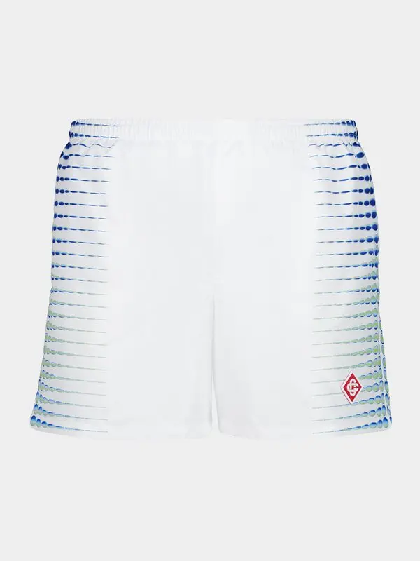 Casablanca Printed Swim Shorts - White