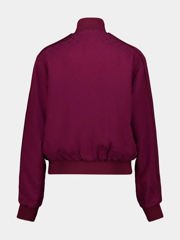 Casablanca Monogram Track Jacket - Burgundy
