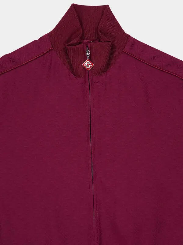 Casablanca Monogram Track Jacket - Burgundy