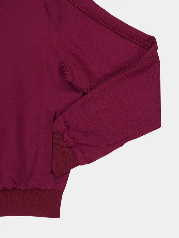 Casablanca Monogram Track Jacket - Burgundy