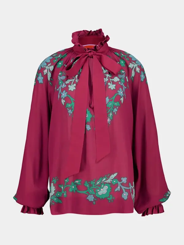 La DoubleJ Regalia Placée Cerere Blouse - Red