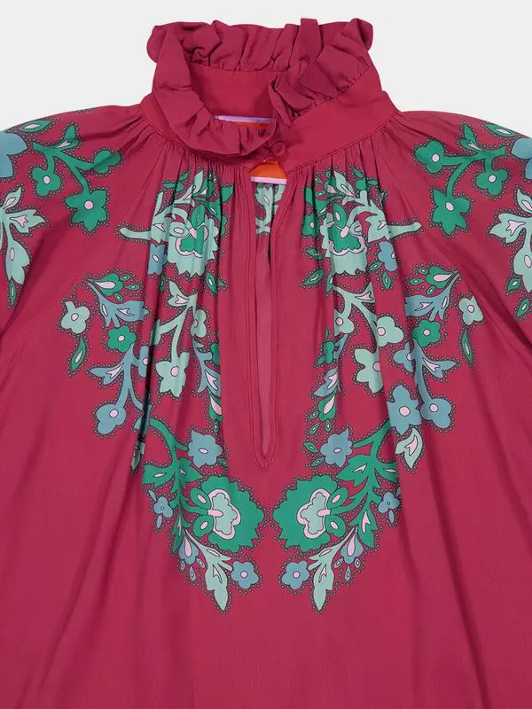 La DoubleJ Regalia Placée Cerere Blouse - Red