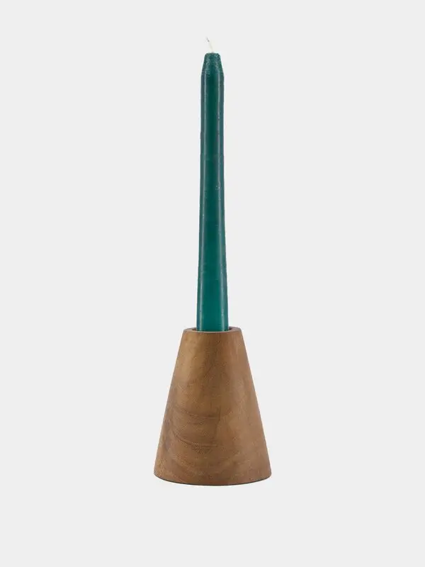 ORIGINAL HOME Dinner Medium Candle Holder Triangle - Brown