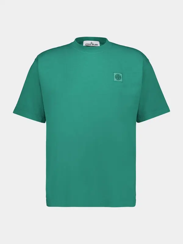 Stone Island Malachite Combed Organic Cotton Jersey T-shirt - Green