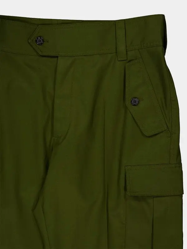 Alexander McQueen Cotton Gabardine Cargo Trousers