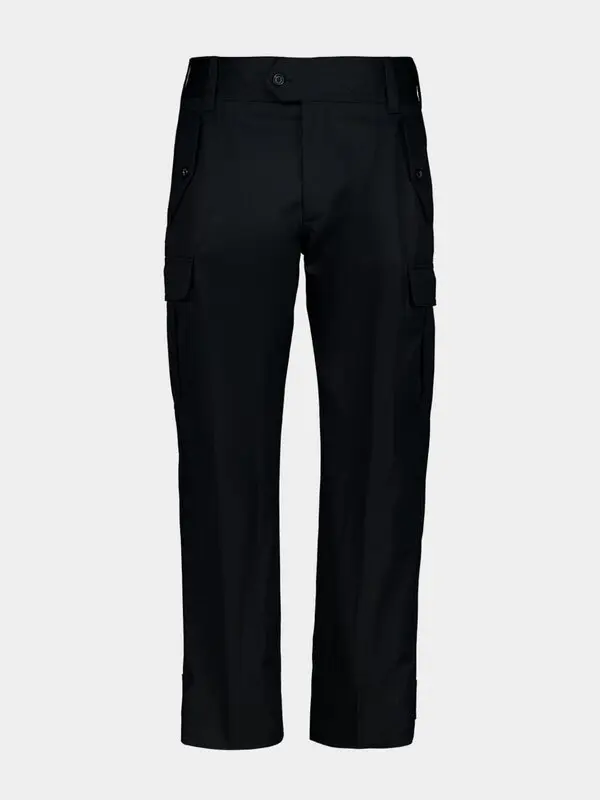 Alexander McQueen Cotton Gabardine Cargo Trousers