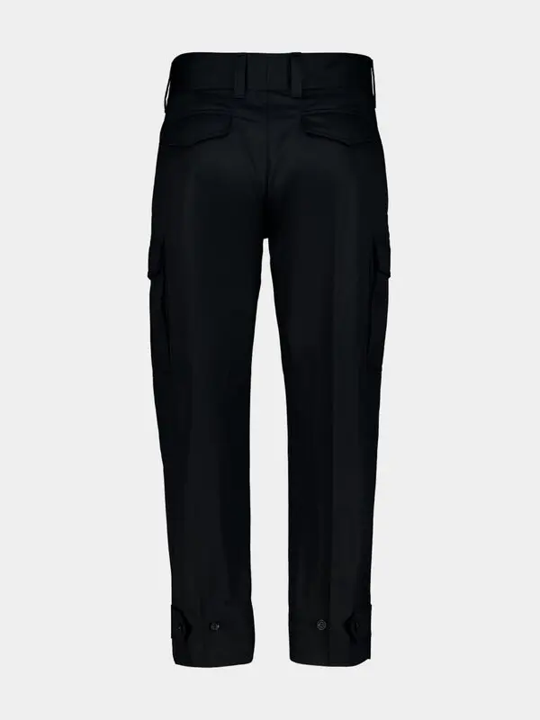 Alexander McQueen Cotton Gabardine Cargo Trousers