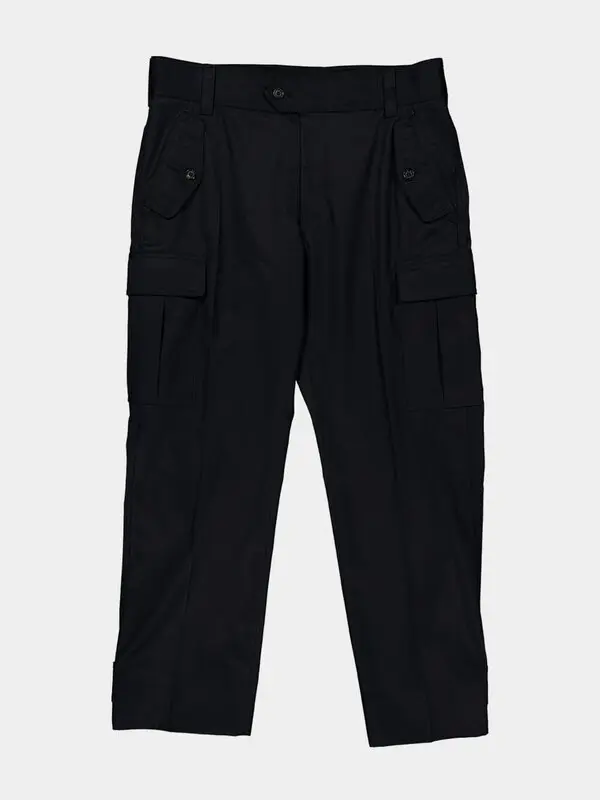 Alexander McQueen Cotton Gabardine Cargo Trousers