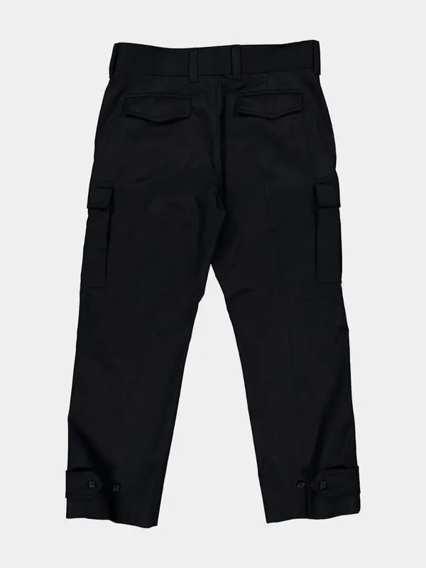 Alexander McQueen Cotton Gabardine Cargo Trousers