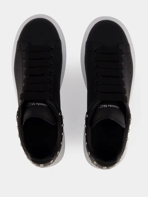 Alexander McQueen Oversized Leather Sneakers - Black