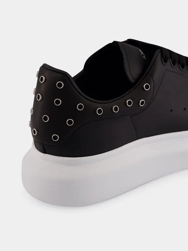 Alexander McQueen Oversized Leather Sneakers - Black