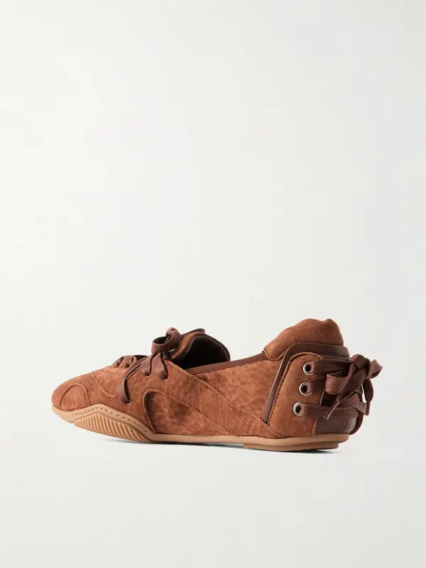Acne Studios Bilaria Pigalle Suede Sneakers - Brown