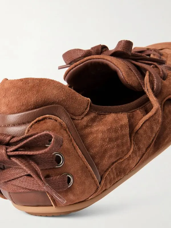 Acne Studios Bilaria Pigalle Suede Sneakers - Brown