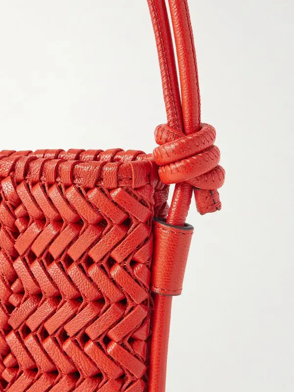 ANYA HINDMARCH Neeson Woven Leather Shoulder Bag