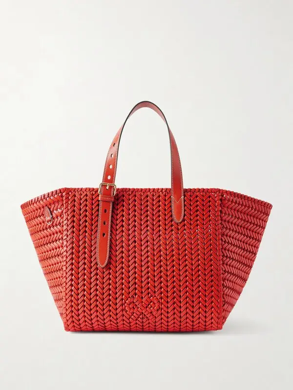 ANYA HINDMARCH Neeson Woven Tote - Red