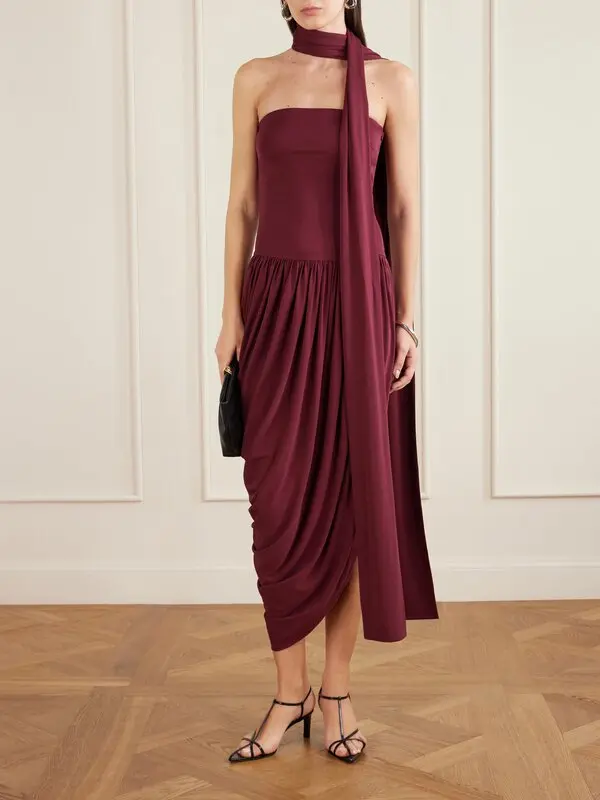 ESSE STUDIOS Solina Strapless Maxi Dress - Purple