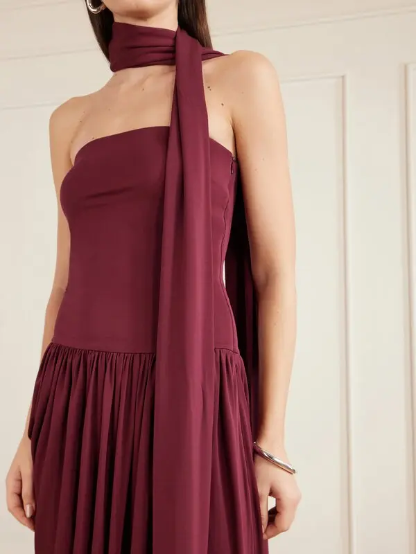 ESSE STUDIOS Solina Strapless Maxi Dress - Purple