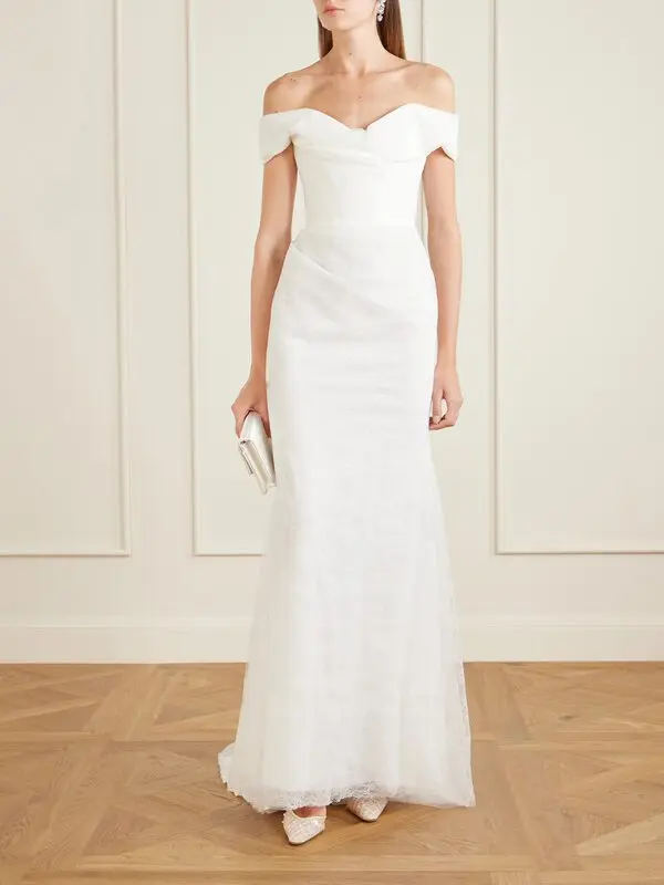 VIVIENNE WESTWOOD Nova Cora Lace And Satin Corset Gown