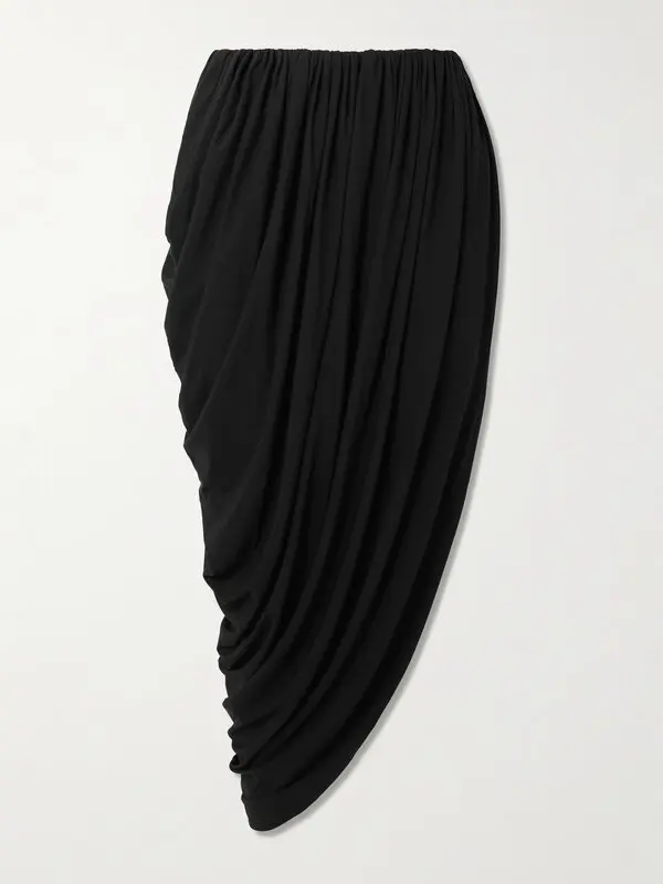 ESSE STUDIOS Solina Draped Maxi Skirt - Black