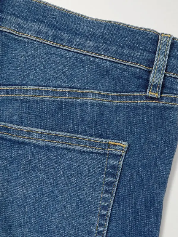 FRAME Le Slim Palazzo Low-rise Wide-leg Jeans - Blue