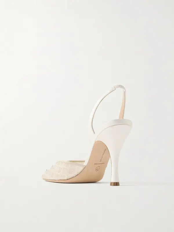 DANIELLE FRANKEL Archer Embellished Slingback Pumps