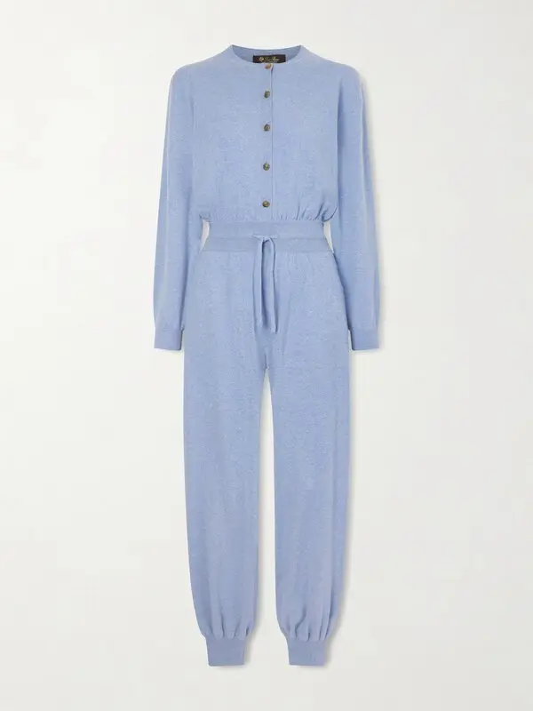 Loro Piana Cashmere Jumpsuit - Blue