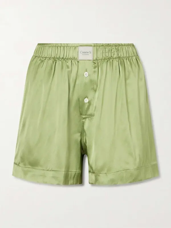 Comme Si Silk-charmeuse Shorts