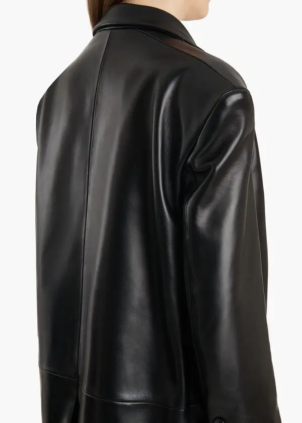 Khaite Palto Leather Jacket