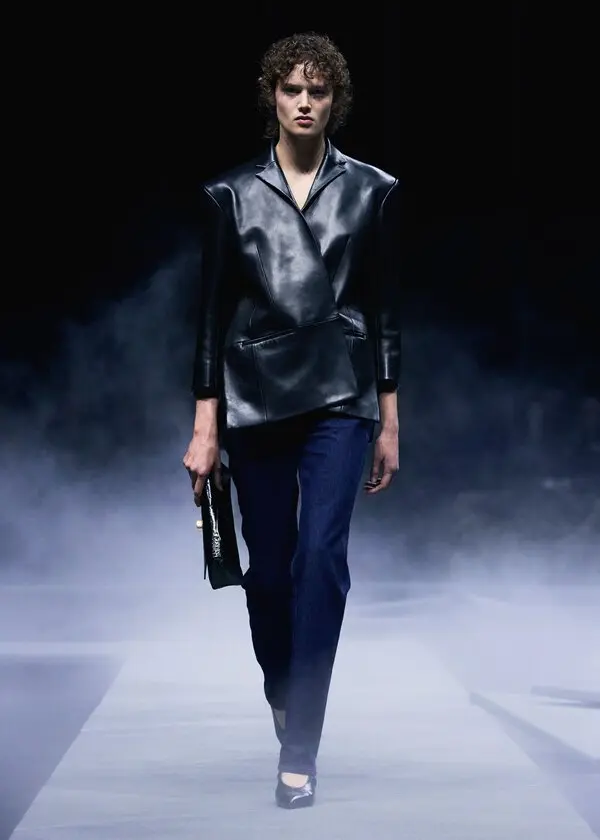 Khaite Palto Leather Jacket