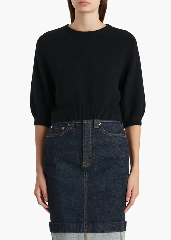 Khaite Lorelai Crewneck Pullover - Black