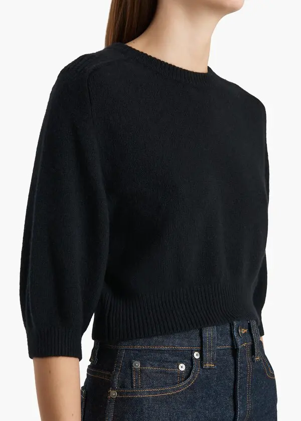 Khaite Lorelai Crewneck Pullover - Black