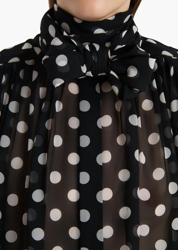 Khaite Vali Top - Medium Dot Black