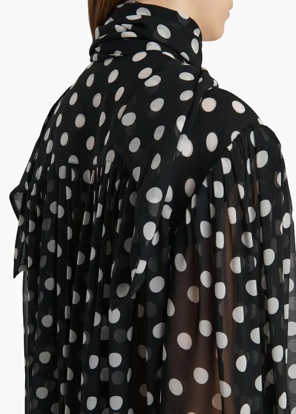Khaite Vali Top - Medium Dot Black
