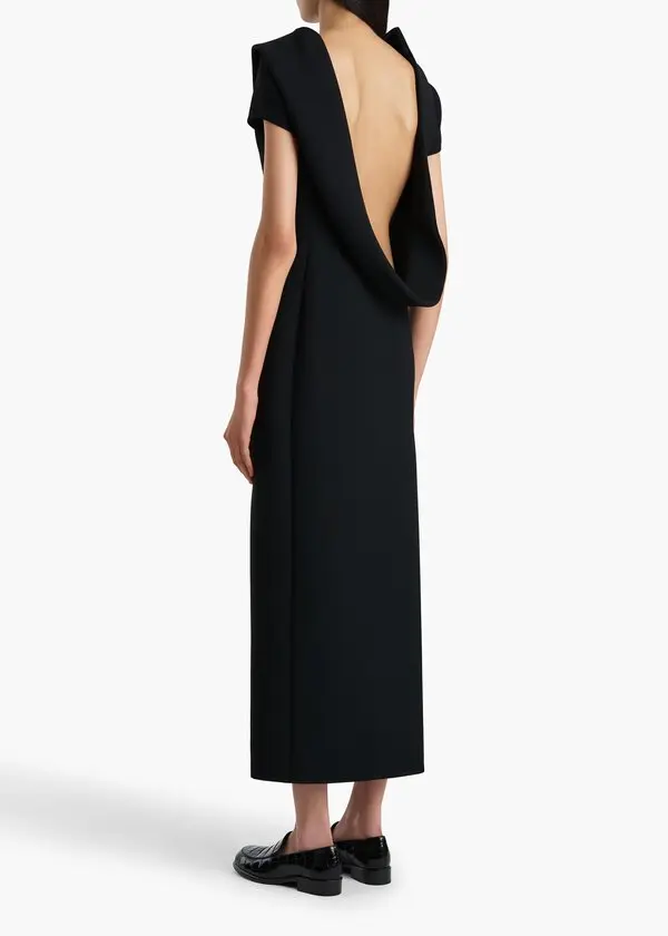 Khaite Iryl Open-back Dress - Black