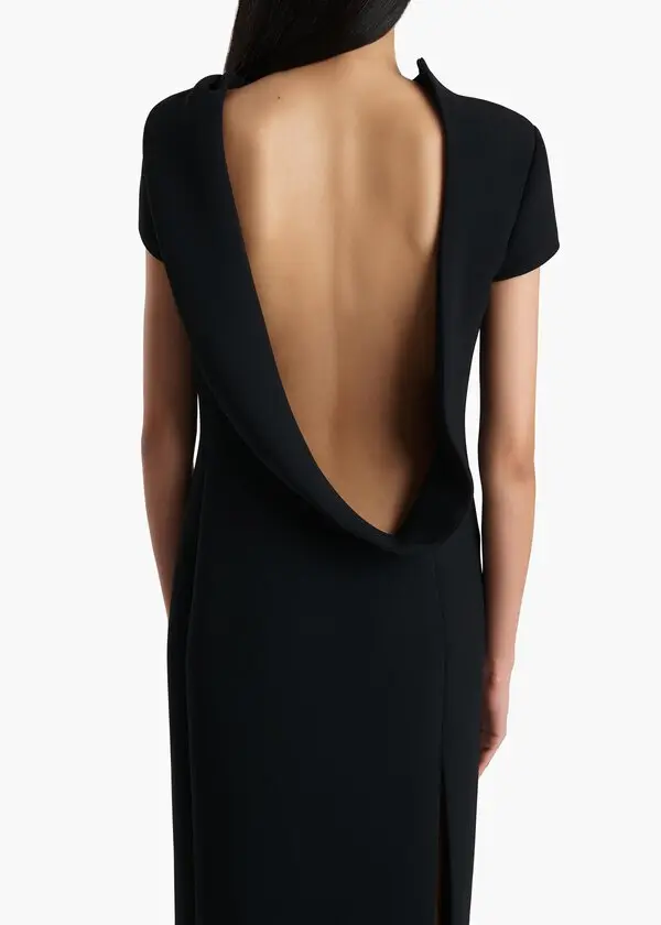 Khaite Iryl Open-back Dress - Black