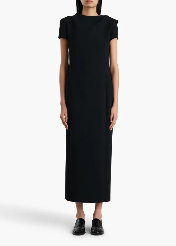 Khaite Iryl Open-back Dress - Black