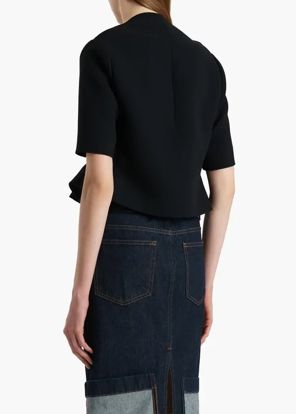 Khaite Franc Peplum Jacket - Black