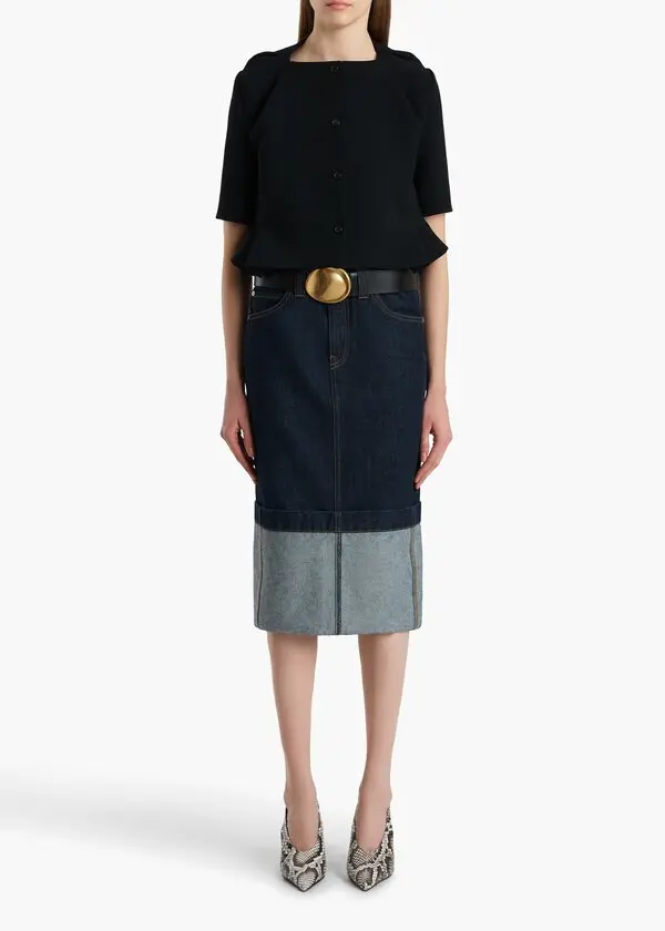 Khaite Franc Peplum Jacket - Black